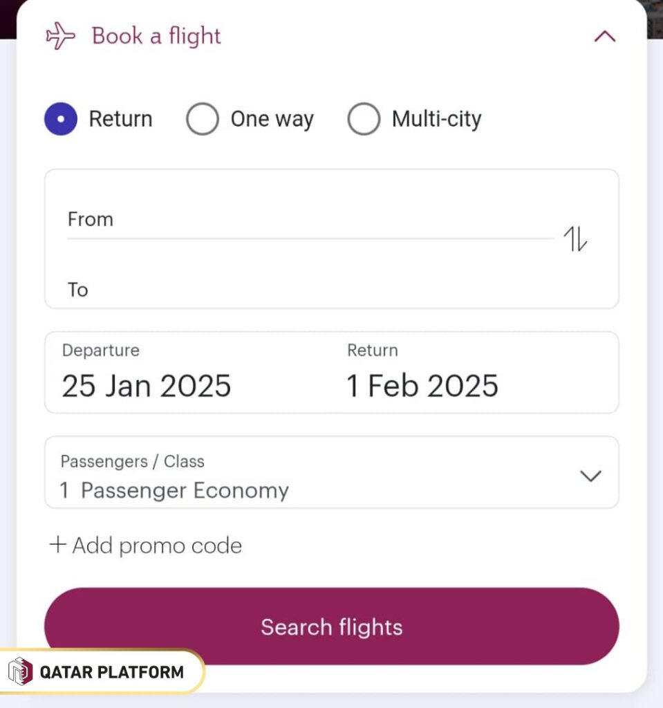 Qatar Airways Online Ticket Booking