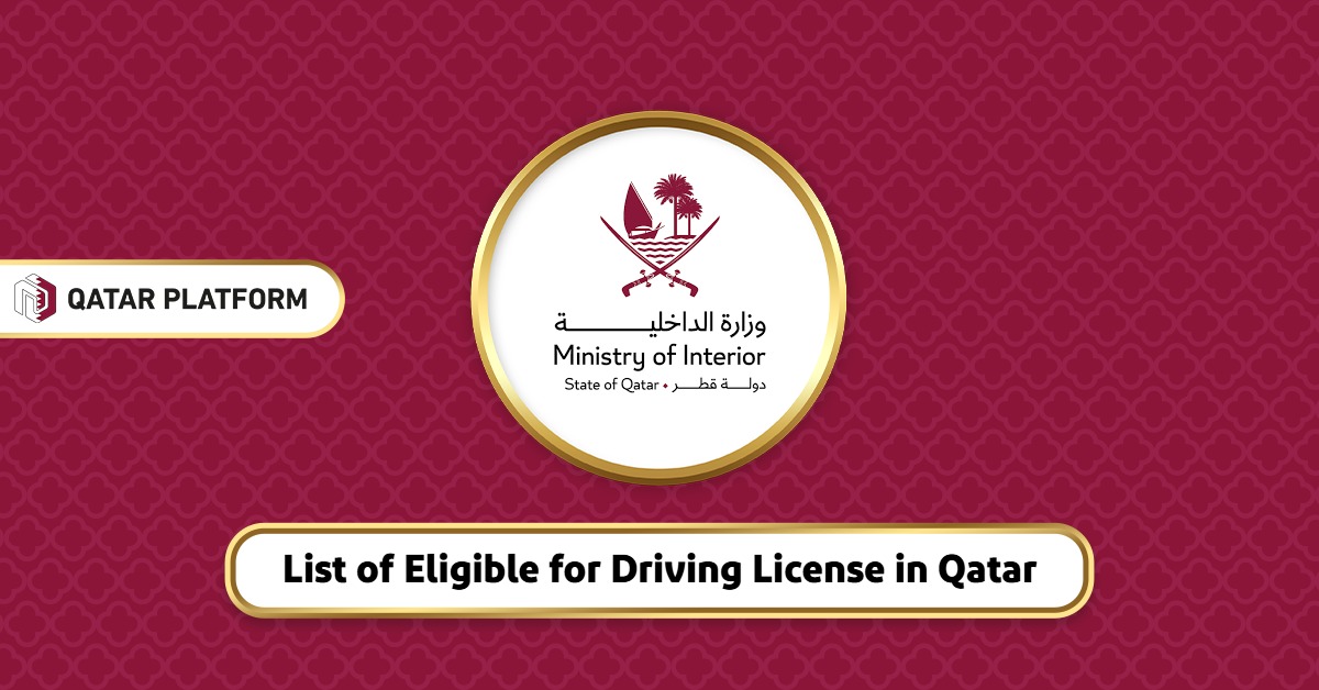 List of Eligible for Driving License in Qatar 2026